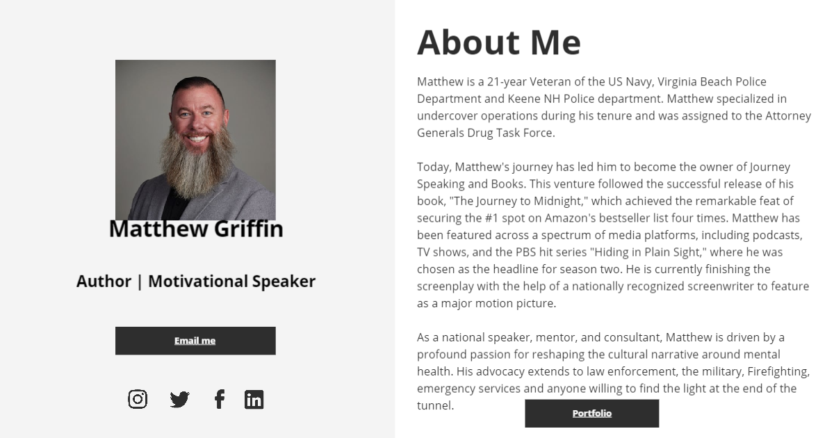 Matthew Griffin professional speaker!